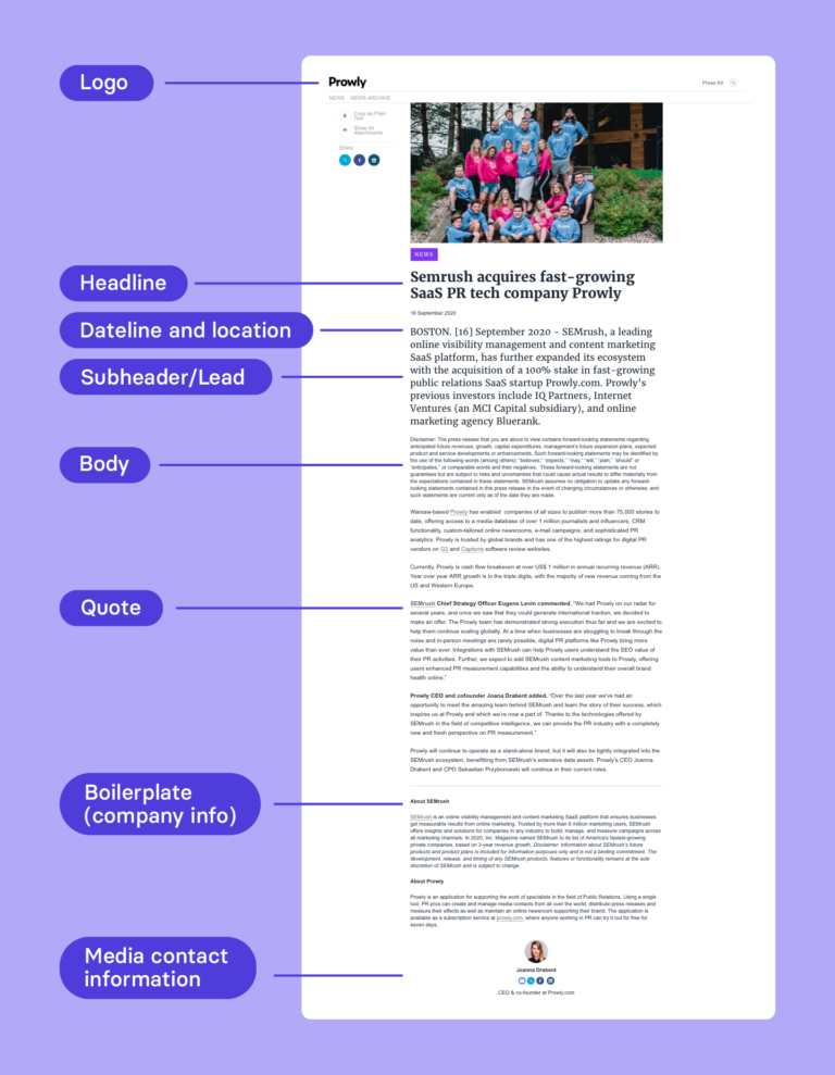 Press Release Format and Structure (w/ Tips and Examples)